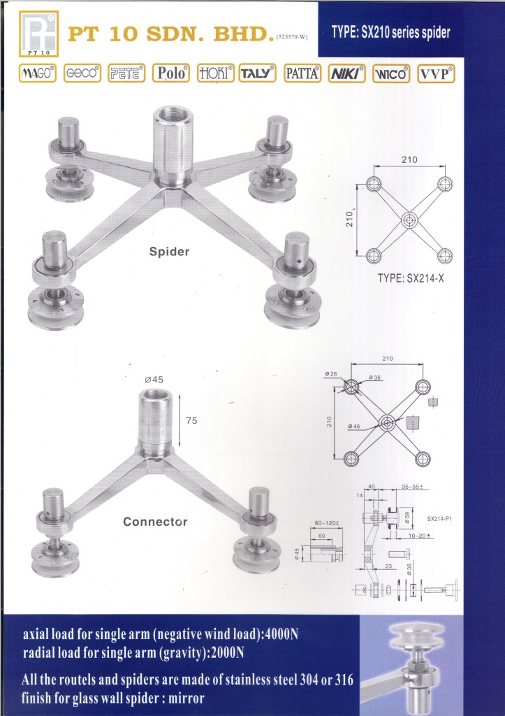 Spider Fittings – PT 10 Sdn Bhd